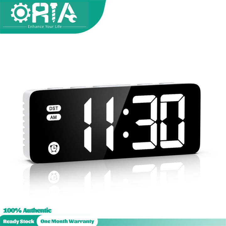 ORIA Digital Clock 5.8 Inch USB Powered LED Alarm Clock With Snooze ...