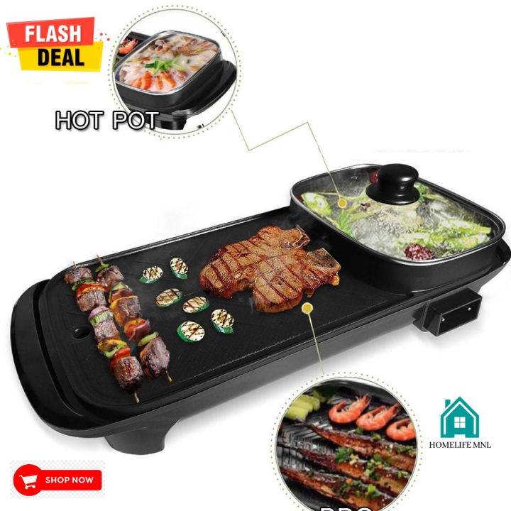 HL - Samgyupsal Shabu Shabu Cooking 2 IN 1 ELECTRIC BBQ GRILL WITH ...