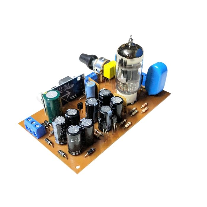 Kit preamp tabung tube 6N1P stereo line stage pre amplifier 6H1N ECC88 ...