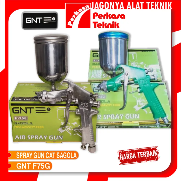 GNT Alat Semprot Cat F-75G Sagola Tabung Atas 400ml Pro Gravity Feed ...