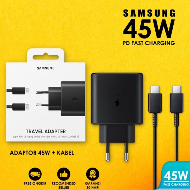 Charger Samsung 45W Type C to Type C Super Fast Charging 5A Cable ...