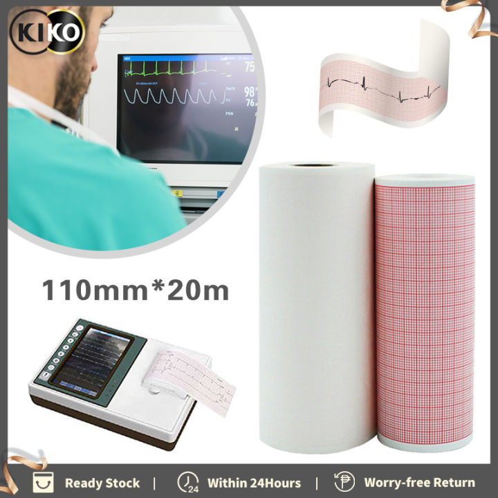 ECG Paper for Medical-Grade Use EKG Paper for ECG Machine 110mmx20m ...