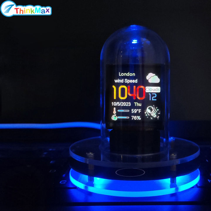 Digital Alarm Clock Desktop RGB Lighting Screen Clocks Electronic Alarm ...