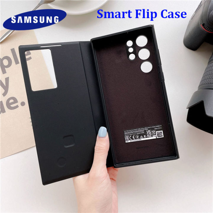 Original Samsung Galaxy S22+ S22 Ultra S 22 5G Smart View Window Flip ...
