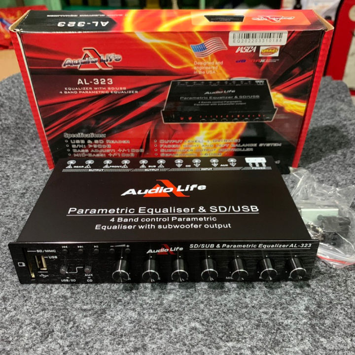 AUDIOLIFE AL-323 4-Band Control Parametric Equaliser with Subwoofer Output | Lazada PH