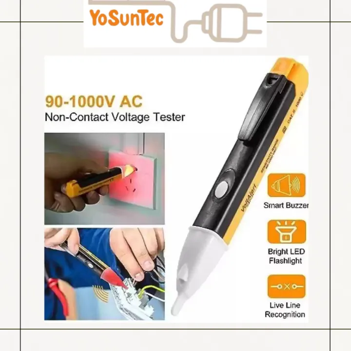 Testpen AC Voltage Detector No Contact Tester Kabel Listrik Putus IAC-D ...