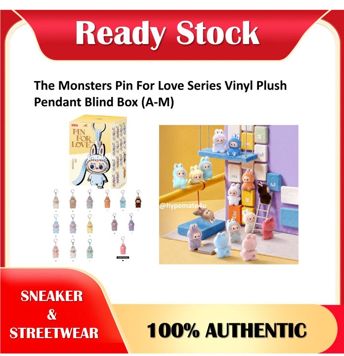 [ready Stock]themon Sters Pin For Love Series Vinyl Plush Pendant Blind