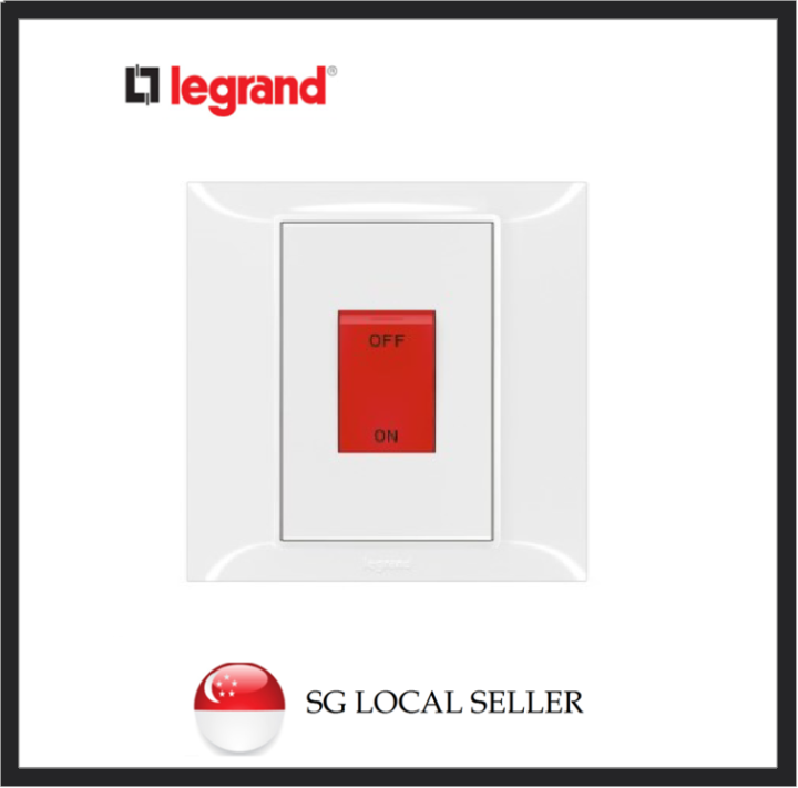 Legrand Galion 45A Legrand Belanko S 45A Double Pole Cooker Switch ...