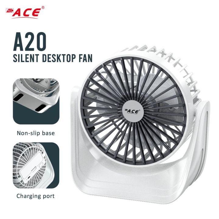 ACE A20 Silent Desktop Fan | Lazada PH