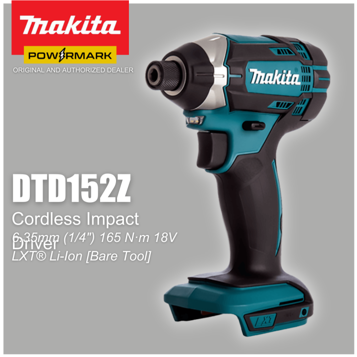 MAKITA DTD152Z Cordless Impact Driver 18V LXT® Li-Ion [Bare Tool] 165 N ...