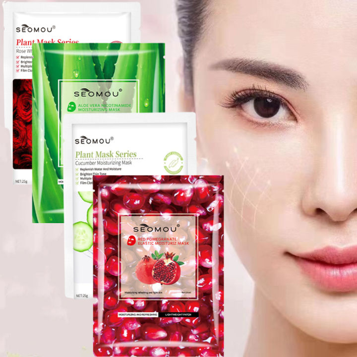 Plant Fruit Facial Mask Moisturizing Oil Control Hydrating Mask Sheet ...