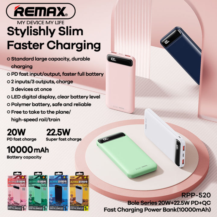 Remax 10000mAh Powerbank With Digital Display Fast Charge Type-C PD20W ...