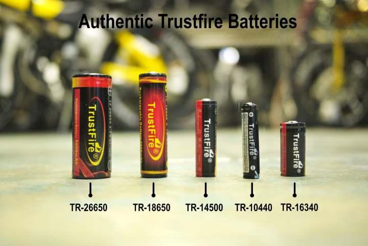 CS168ph Original TrustFire Battery Rechargeable For LED Flashlight ...
