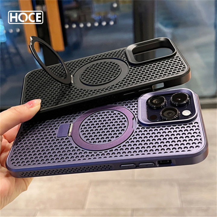 HOCE Magnetic Metal Holder Heat Dissipation Mesh Honeycomb Case For ...