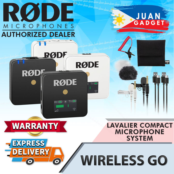RODE Wireless GO Compact Wireless Microphone System (2.4 GHz) for Vlog Vlogging Recording ...