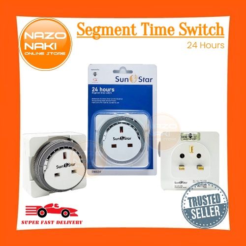 SIRIM 24 Hours Segment Time Switch Analog Timer Switch Socket Programme ...