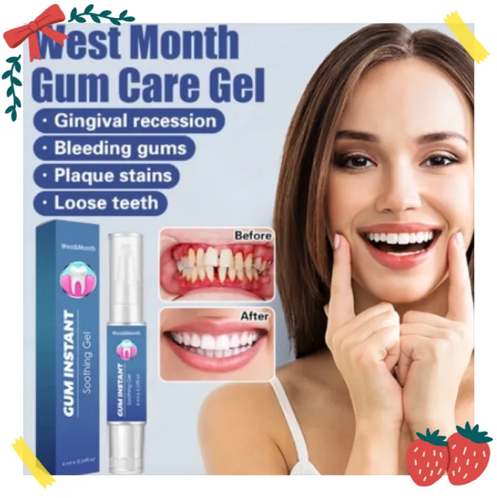 *Gum Instant Soothing Gel Receding Gums Treatment Tooth loosening ...