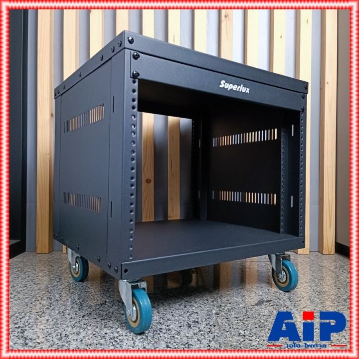 SUPERLUX RS908 แร็ค RS-908 เครื่องเสียง พร้อมล้อ แร็คเครื่องเสียง 8U แร ...