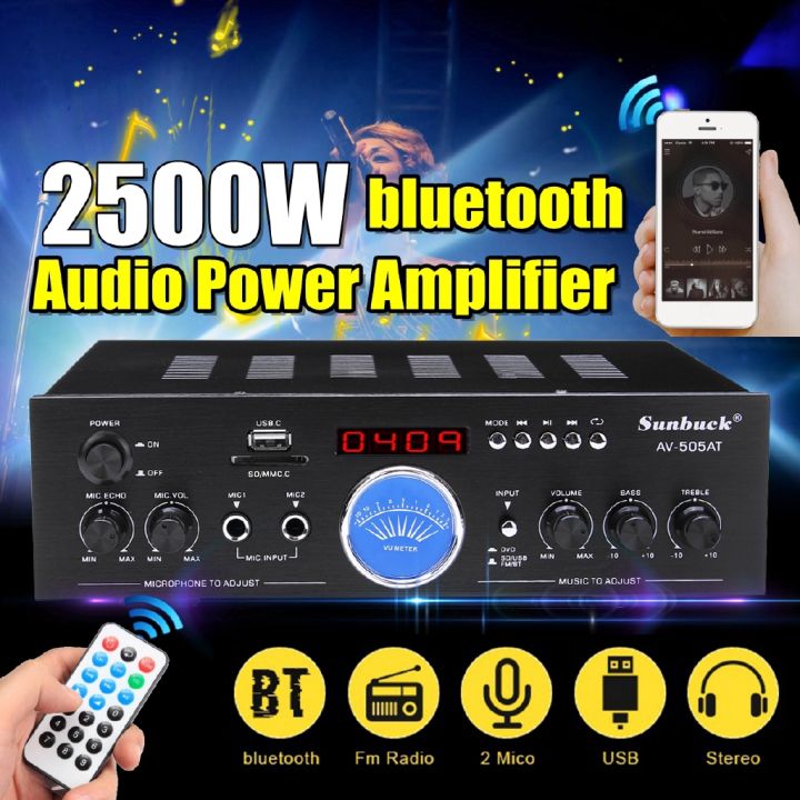 [MALAYSIA STOCK]2500W bluetooth Home Power Amplifier Audio Stereo AMP ...