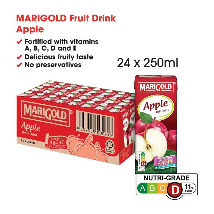 Marigold Apple Fruit Drink - Case | Lazada Singapore