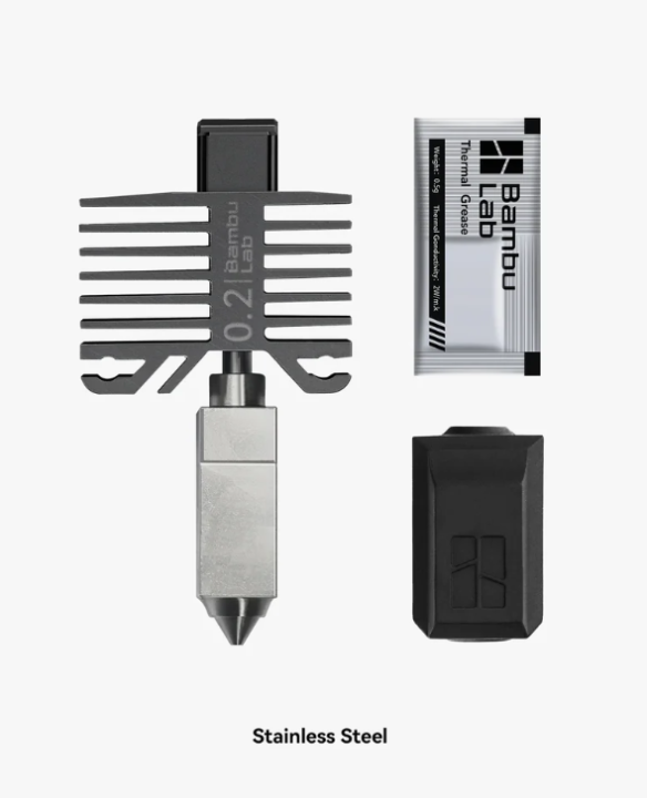 Bambu Lab P1P Exclusive: Complete hotend assembly w/ HARDENED/STAINLESS ...