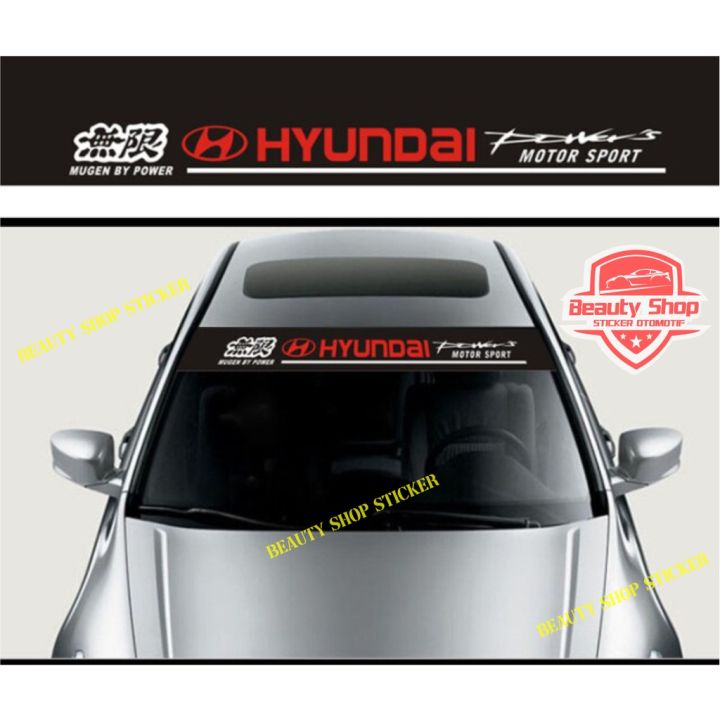sticker stiker mobil hyundai per motor sport blok hitam | Lazada Indonesia
