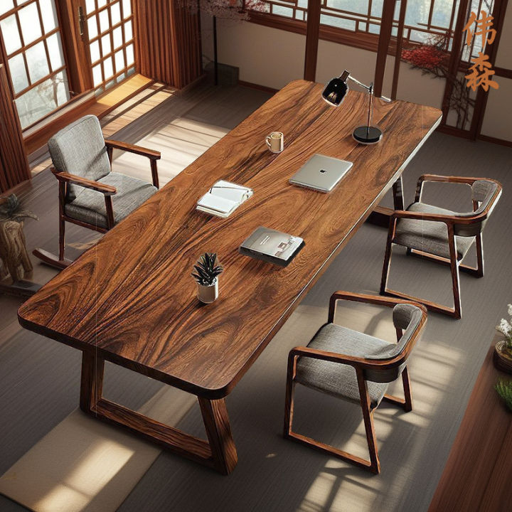Desk South America Black Walnut Large Board Solid Wood Desk Tea Table ...