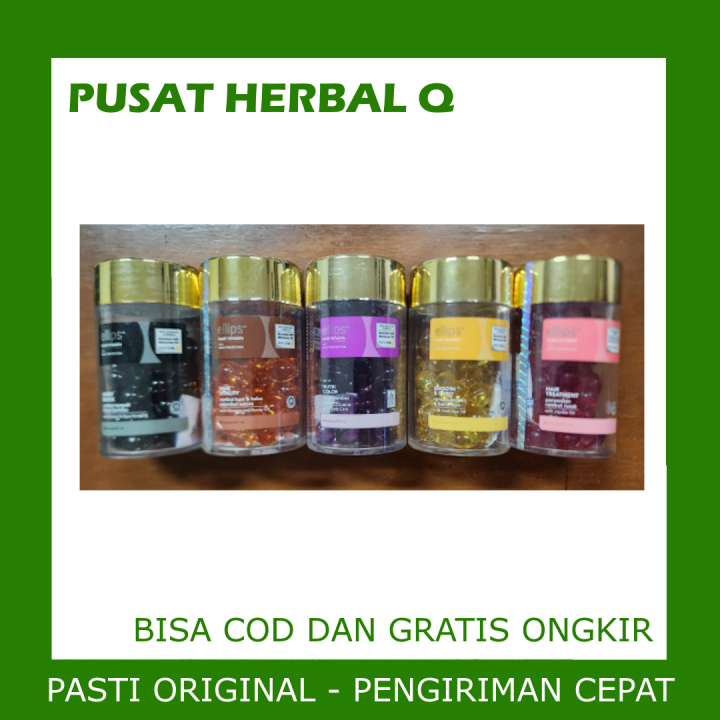 ELLIPS HAIR VITAMIN JAR ISI 50 BUTIR BOTOL ELIPS VITAMIN RAMBUT ...