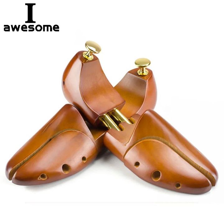 1 Pair Guger-tree Adjustable Shoe Trees Solid Wood Men's Shoe Support ...