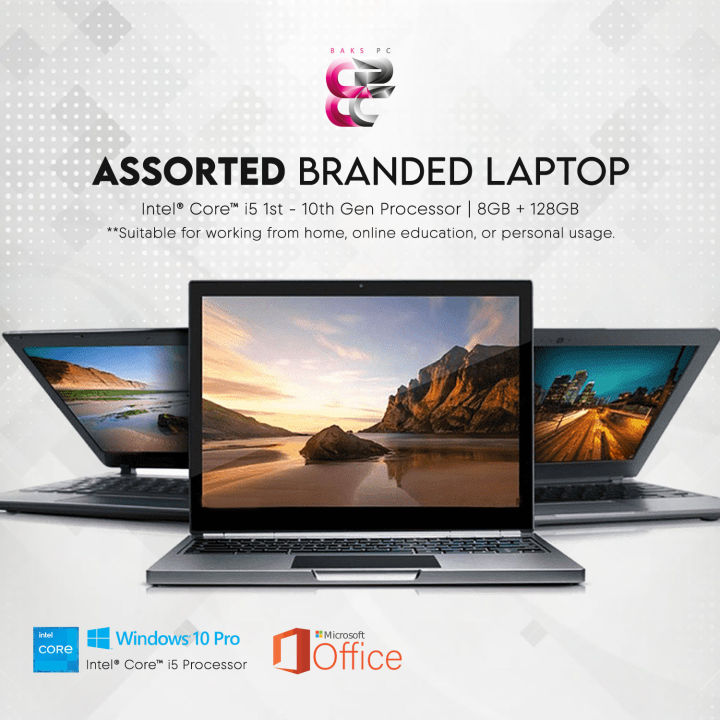 Assorted Branded Laptop • i5 1st - 5th gen • 4 gb ram ( upgradable ...