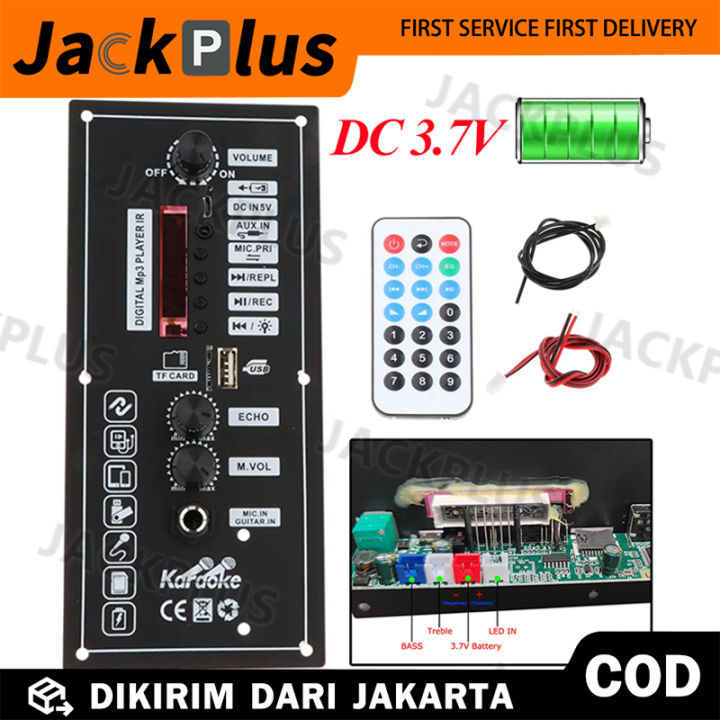 3.7V Amplifier Board Bluetooth 5.0 MP3 Amplifier Board Power Support ...