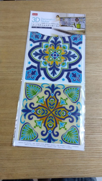 DAISO 3D decorative sticker mexican tile stiker ubin tegel meksiko ...