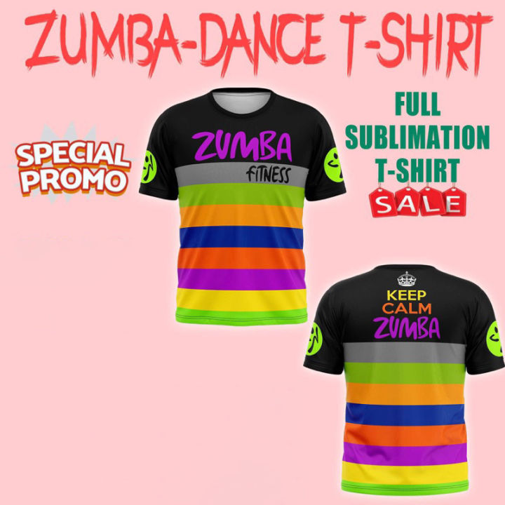 Zumba T-Shirt Full Sublimation Fitness Women T Shirt | Lazada PH