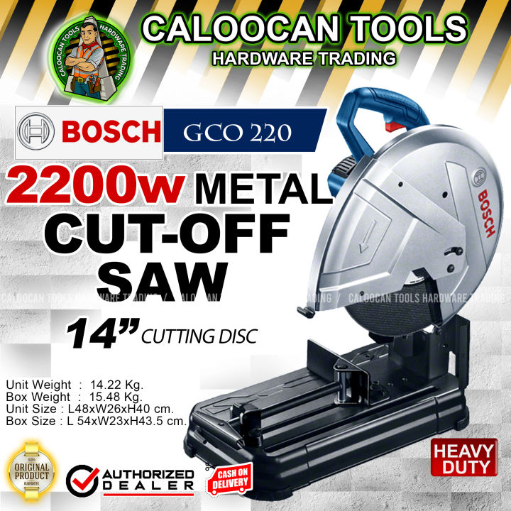 BOSCH 2200W Metal Cut Off Machine Chop Saw with 14" Cutting Disc ...