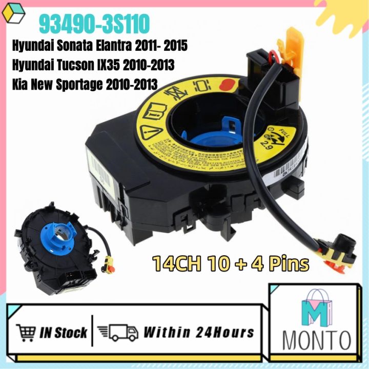 93490-3S110 Spiral Cable Clock Spring 14CH 10 Pins Fit for Hyundai ...