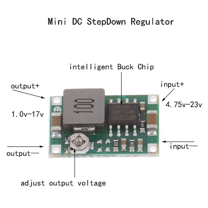 AGBBG 3A MINI DC-DC STEP DOWN CONVERTER VOLT REGULATOR 5V-23V TO 3.3V ...