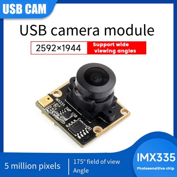 IMX335 USB Camera Module 5MP 2K Video Recording 175° Wide Angle 2592x1944 for 5 | Lazada.co.th
