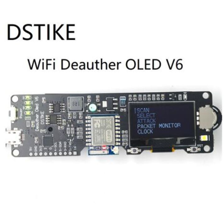 DSTIKE WiFi Deauther OLED V6 Deauther Monster V5 ESP8266 Development Board 18650 Battery ...