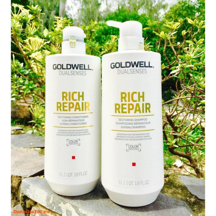 Dầu Gội Xả Phục Hồi Tóc GOLDWELL Chính Hãng - Loại 1000ml Gội , xả ...