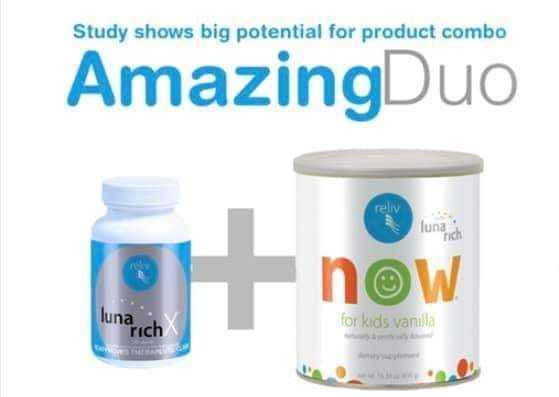 RELIV NOW FOR KIDS & LUNARICH CAPSULE COMBO DUO(VANILLA , CHOCOLATE ...
