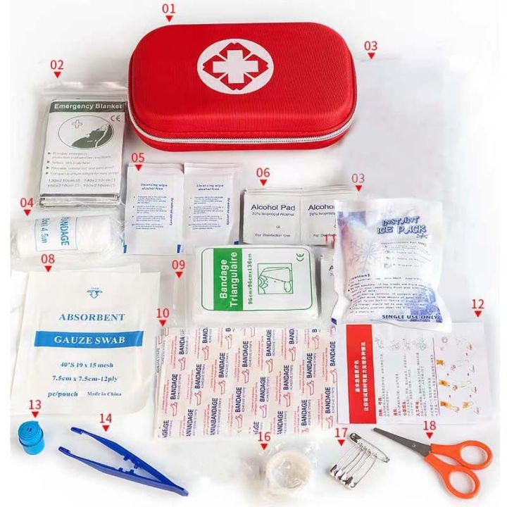 First Aid Kit Set Emergency Kit Medical Kit Medical Supplies For Family ...