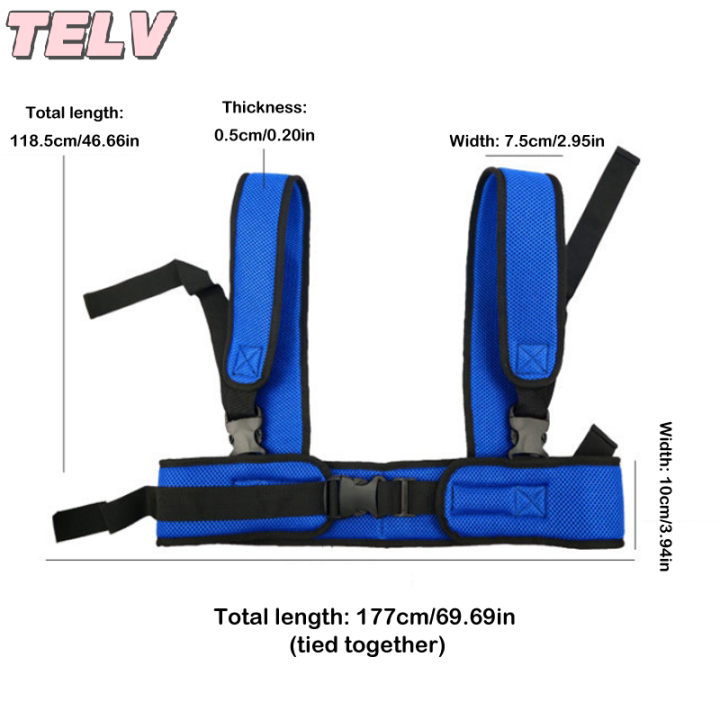 TELV Wheelchair Fall Prevention Safety Seat Belt Shoulder Fixing Straps ...