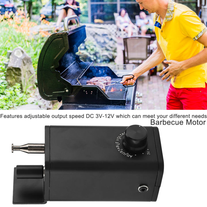 Barbecue Motor DC 3-12V Output Adjustable BBQ Roast Rotisserie Grill ...