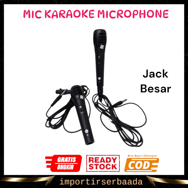 IMP- Mic Karoke Micropon mix Kabel NON PACK jack besar | Lazada Indonesia