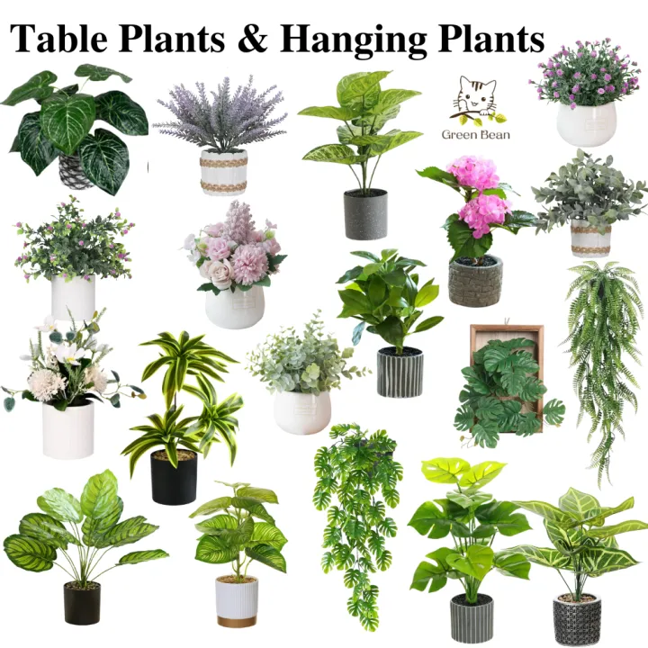 Artificial Table Plant Fake Table Plants Small Potted Plants Faux Plant ...