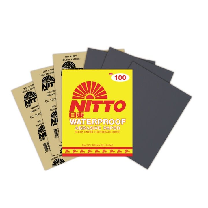 กระดาษทรายน้ำ NITTO ราคาต่อแผ่น มีครบทุกเบอร์ (80-1000) ราคาต่อแผ่น กระดาษทราย NITTO กระดาษทราย ...