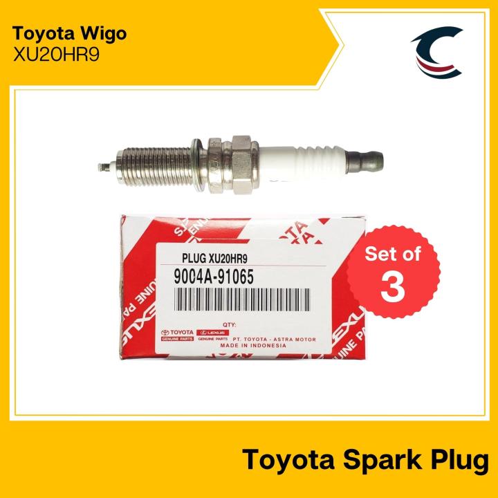 Spark Plug XU20HR9 (9004A-91065) Toyota Wigo (Set of 3) | Lazada PH