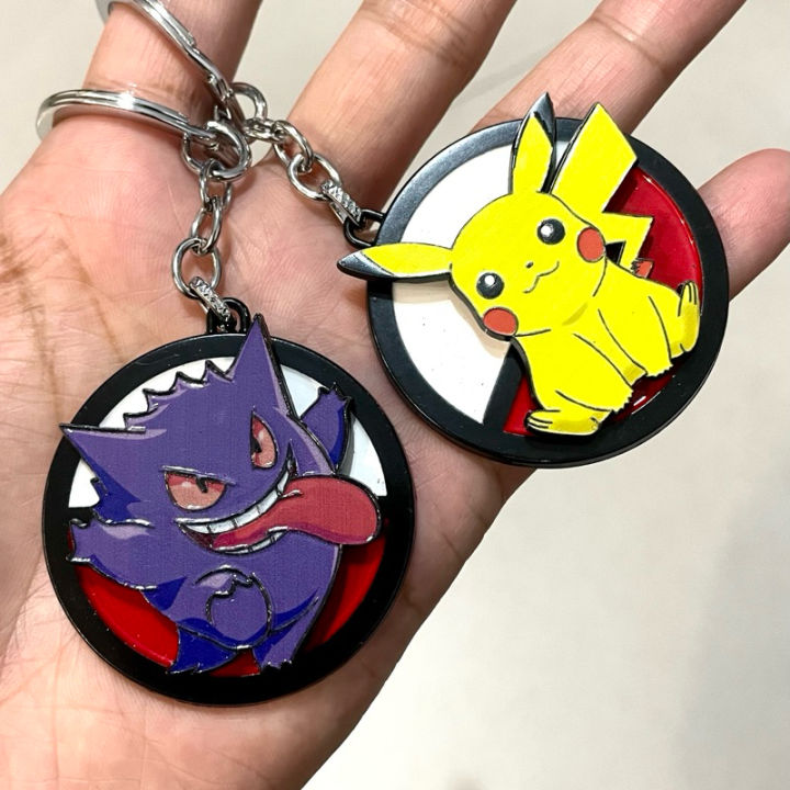 Gantungan Kunci Spinner Logam Pokemon Spinning Metal Keychain Pokemon ...