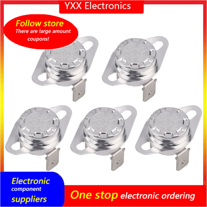 YXX Electronics KSD302 Thermostat Heat Control Switch 150 Degree 250V ...
