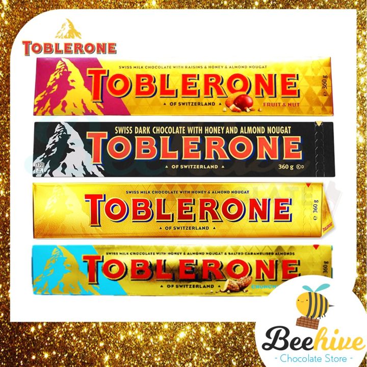 Toblerone Giant Bar Chocolate 360g [Crunchy Almonds / Dark / Milk ...